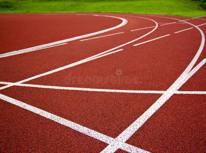 Athletics Start Track Lanes Stock Photo - Image of lane, rubber: 30925694