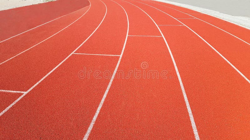 Athletics Running Track Curve Stock Photo - Image of lifestyle ...