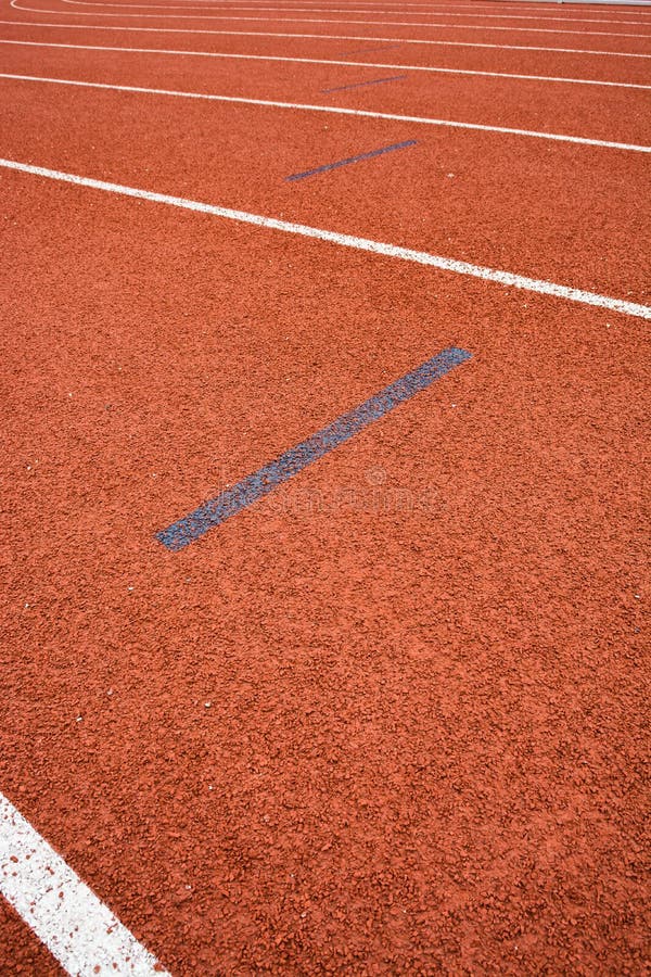 Athletics Track Lane stock image. Image of compete, color - 42979131