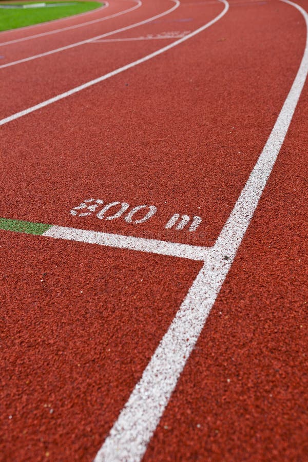 Athletics Track Lane Numbers Stock Photo - Image of ground, lane: 16814080