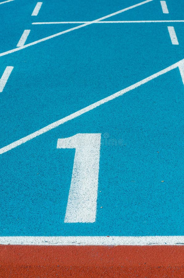 Athletics Track Lane in the Stadium Stock Photo - Image of game, speed ...