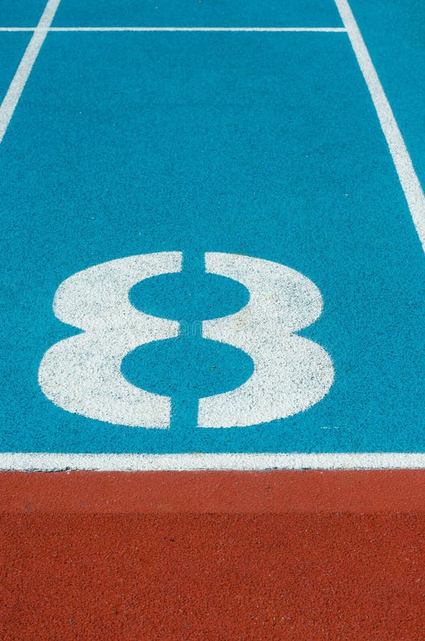 Athletics Track Lane in the Stadium Stock Image - Image of olympiad ...