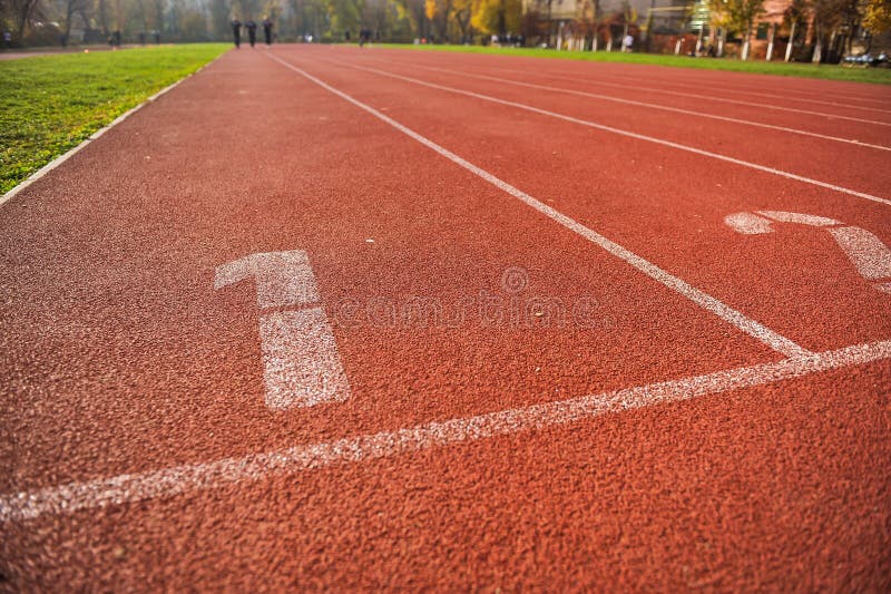 Athletics track lanes stock photo. Image of exercise - 107057954 Athletics track lanes stock photo. Image of exercise - 107057954