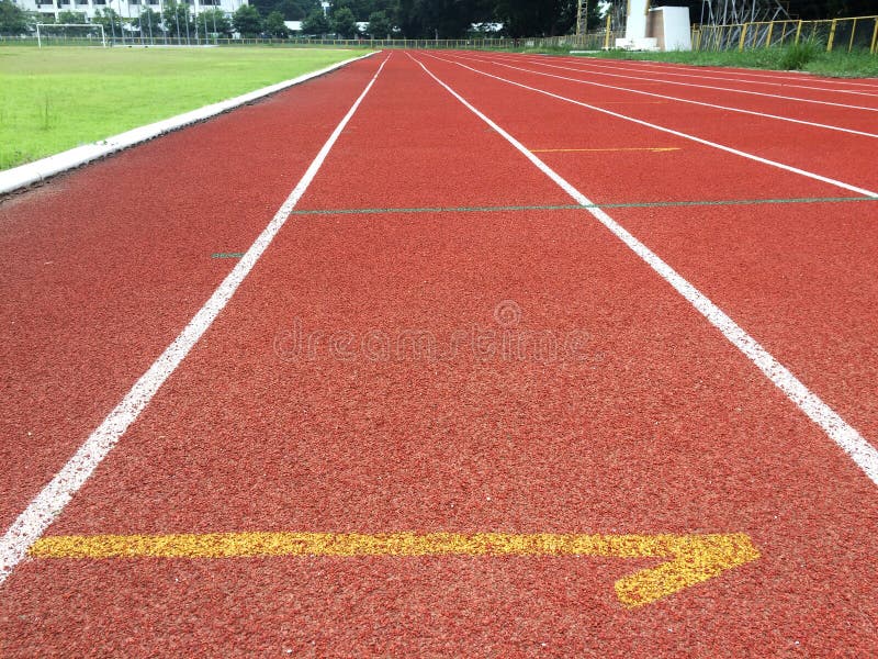 Athletics track stock photo. Image of racecourse, compete - 98490600