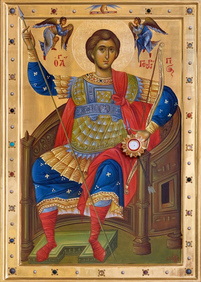 Icon `St. George and the Dragon` Novgorod, XV C., Masterpieces of Old ...