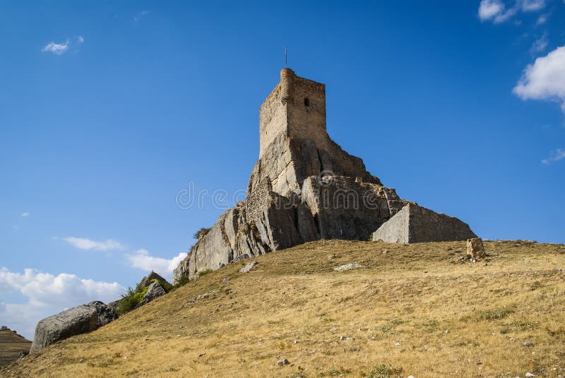 Atiensa Castle, Castilla La Manch, Spain Stock Image - Image of journey ...
