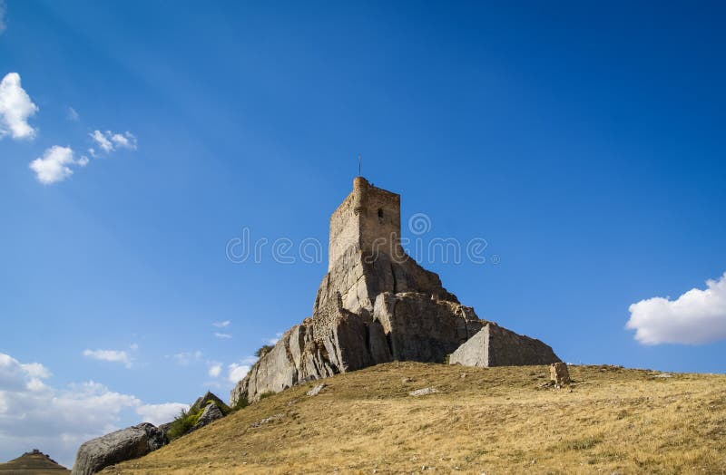 Atiensa Castle, Castilla La Manch, Spain Stock Image - Image of tourist ...