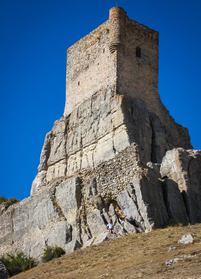 Atiensa Castle, Castilla La Manch, Spain Stock Image - Image of ...