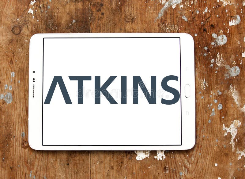 Atkins company logo editorial photography. Image of management - 114234782