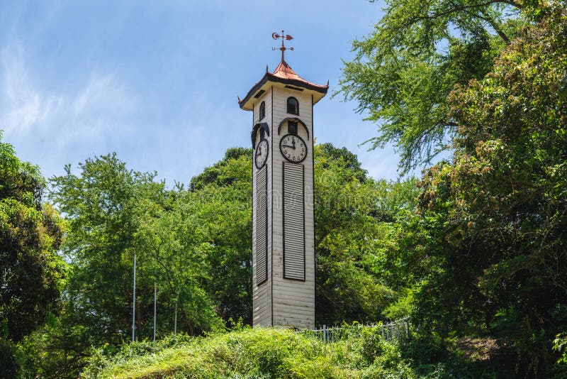 Atkinson Clock Tower in Kota Kinabalu, Sabah, Malaysia Stock Photo ...