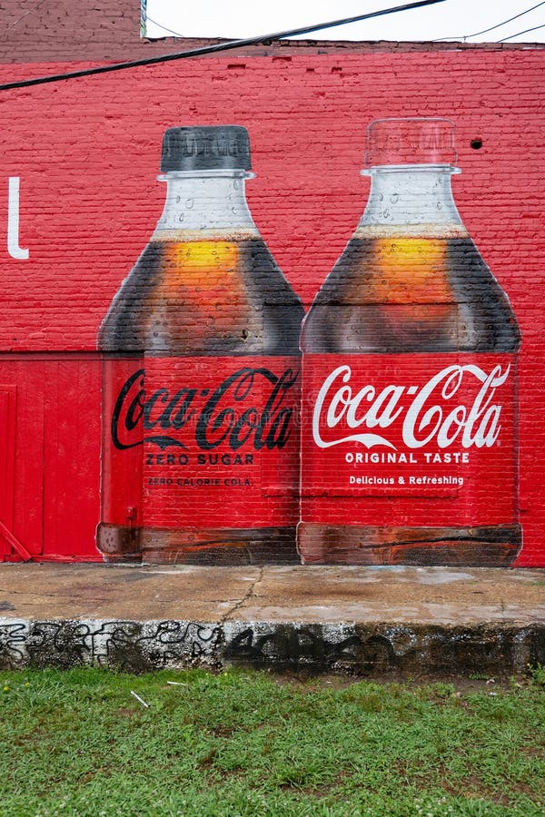 Atlanta, GA - 6-3-2023: Coca-Cola and Coke Zero Mural Editorial Image ...