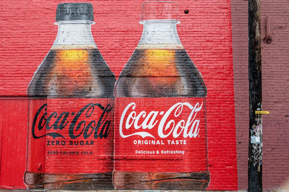 Atlanta, GA - 6-3-2023: Coca-Cola and Coke Zero Mural Editorial Photo ...