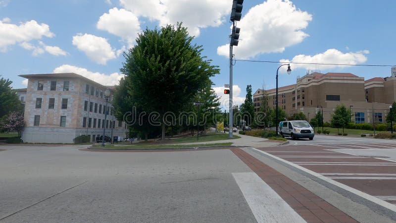 Atlanta Ga Uppergate Drive Traffic at a 4 Way Stop Editorial Image ...