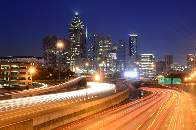 Atlanta, Georgia Skyline stock photo. Image of beautiful - 19868280