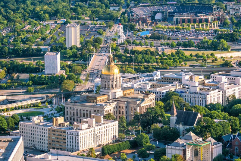 Edificio Del Capitolio Del Estado De Georgia En Atlanta, Georgia Foto ...