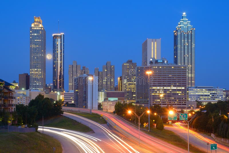 Atlanta Skyline stock photo. Image of city, morning, scene - 21138670