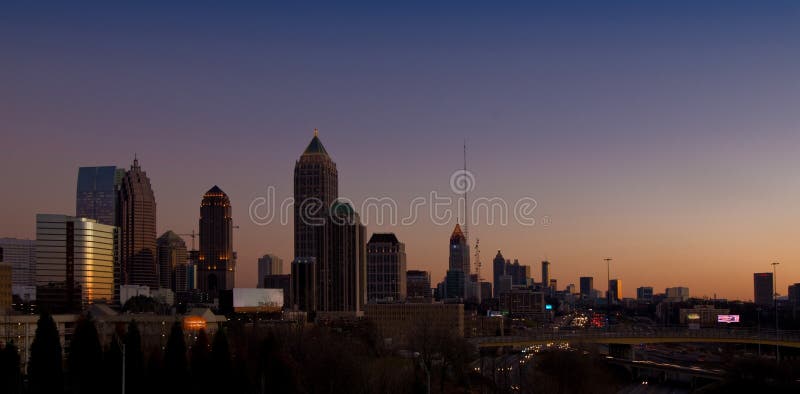 The Atlanta skyline stock image. Image of cityscape, skyline - 6547509