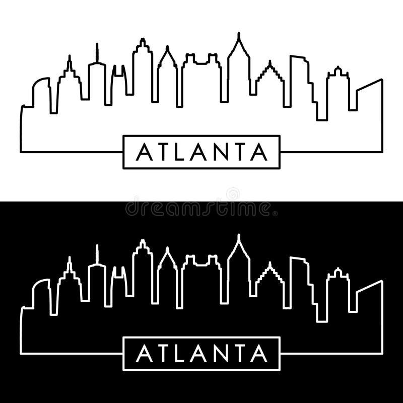 Atlanta Skyline Stock Illustrations – 1,188 Atlanta Skyline Stock ...