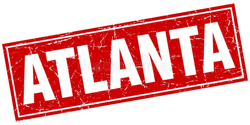 Atlanta stamp stock vector. Illustration of travel, grungy - 125003452