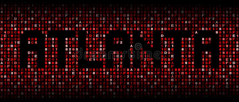 Atlanta Text on Hex Code Illustration Stock Illustration - Illustration ...