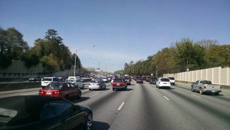 285 Eastbound editorial stock image. Image of atlanta - 43317679