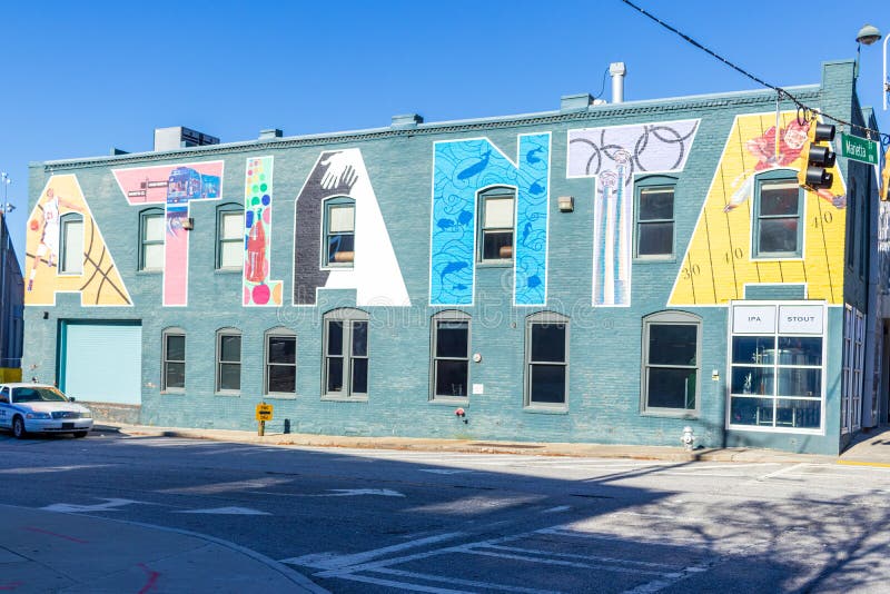 External View of the Stats Brewpub in the City of Atlanta, USA ...