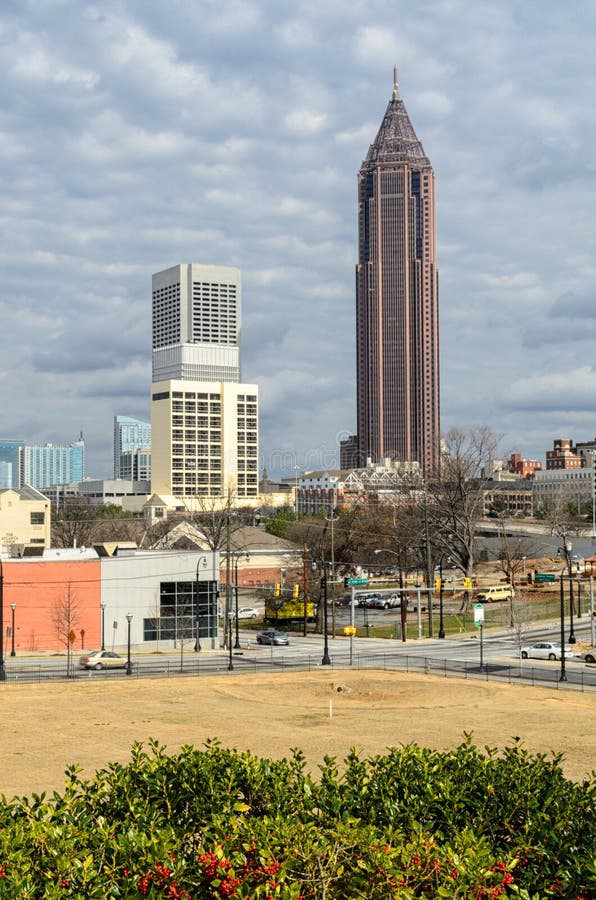 Aerial View of Atlanta City Stock Photo - Image of buildings, scenic ...