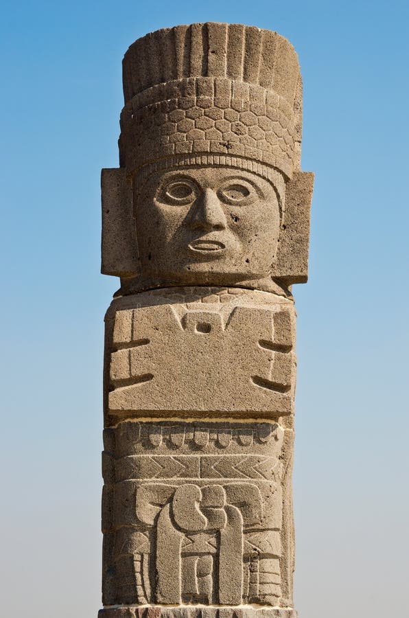 Atlantean Figure in Tula. Mexico Stock Image - Image of indigenous ...