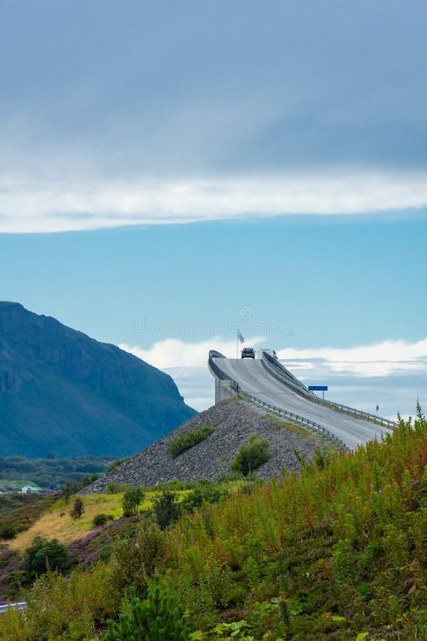 The Atlanterhavsveien, the Atlantic Road Over the Ocean in Norway Stock ...