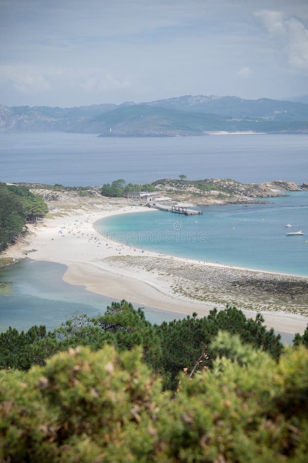 Atlantic Bay from the Top of the Mountain Stock Photo - Image of ...