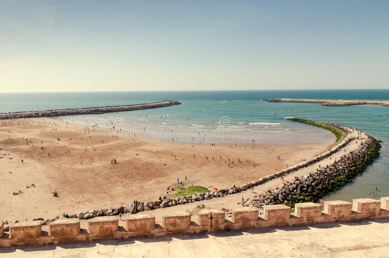 Beach in Rabat, Morocco editorial photo. Image of ocean - 31361276