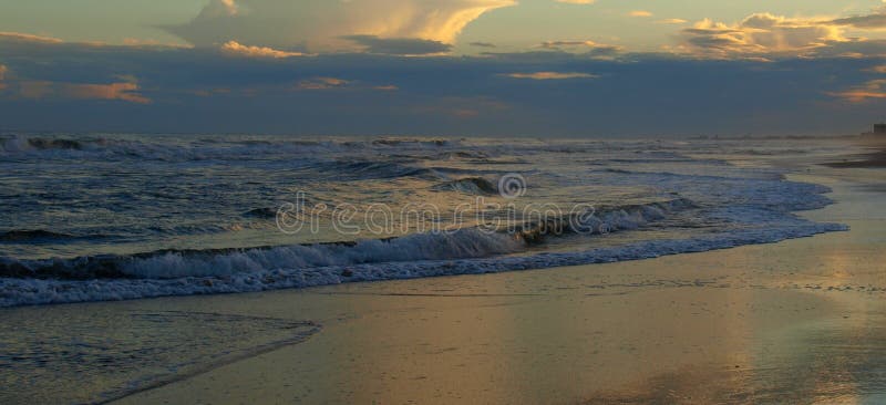 Atlantic Beach Sunset stock image. Image of skies, atlantic - 72333793