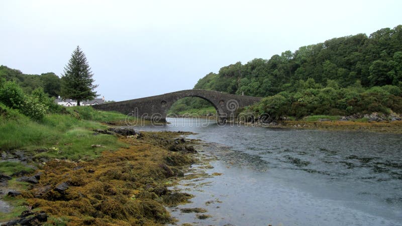 Clachan Bridge Over the Atlantic on the Island of Seil Near Oban in ...