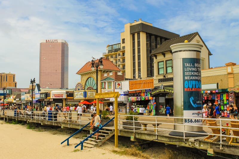 Atlantic City Promenade redaktionelles stockfotografie. Bild von ...