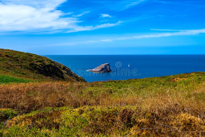 Atlantic Coast at Cap Frehel in Brittany, France Stock Image - Image of ...