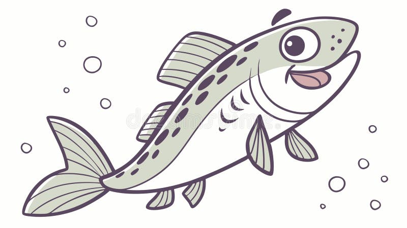 Atlantic Cod Fish Incapable Goes School Snow Vector Stock Vector ...