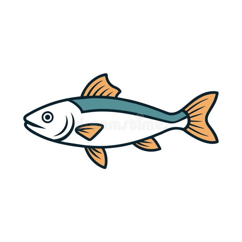 Atlantic Cod Fish Looks Icon Vector Illustration Stock Vector ...