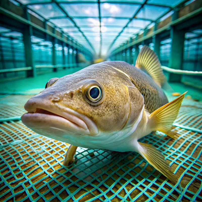 Atlantic Cod Fish Rests Farm Stock Illustration - Illustration of ...