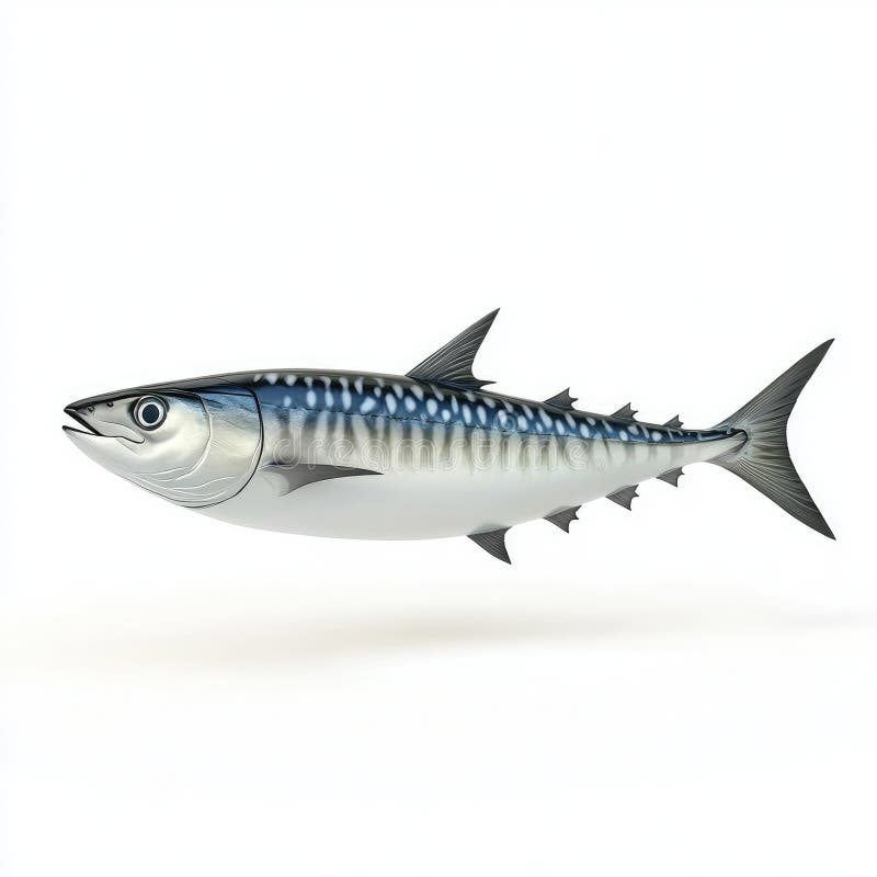 Atlantic Mackerel Fish, Ocean Predator, High-Resolution 3D Render Stock ...