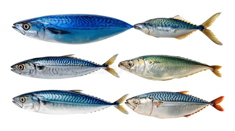 Atlantic Mackerel on Transparent Background Stock Illustration ...