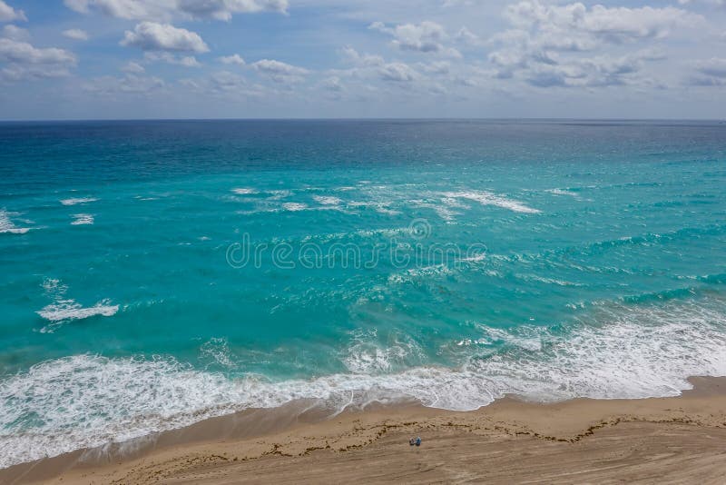 Atlantic Ocean Beach in South Florida Stock Photo - Image of great ...