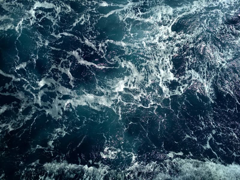 Atlantic Ocean Blue Waves with White Caps Stock Image - Image of ...