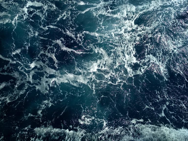 Atlantic Ocean Blue Waves with White Caps Stock Image - Image of ...