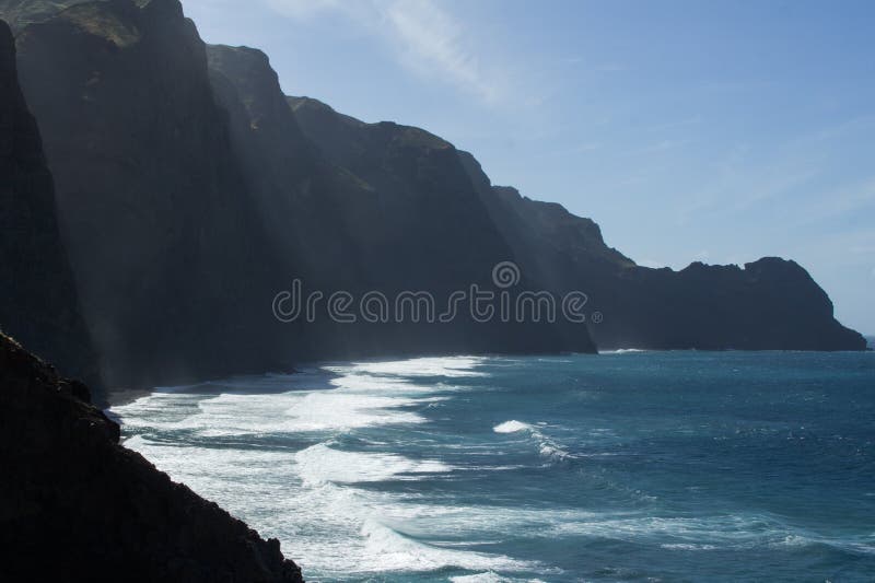 Atlantic ocean cliffs stock photo. Image of maritime - 32677668