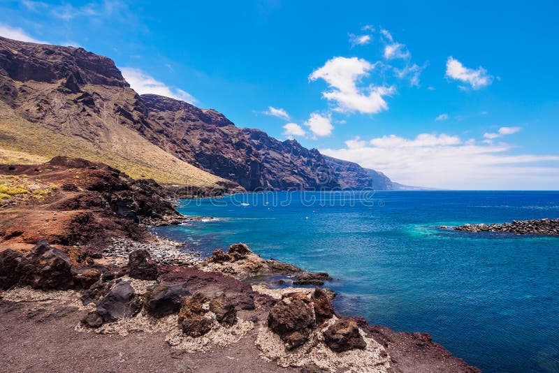 Atlantic Ocean Coast on the Canary Island Tenerife Stock Photo - Image ...
