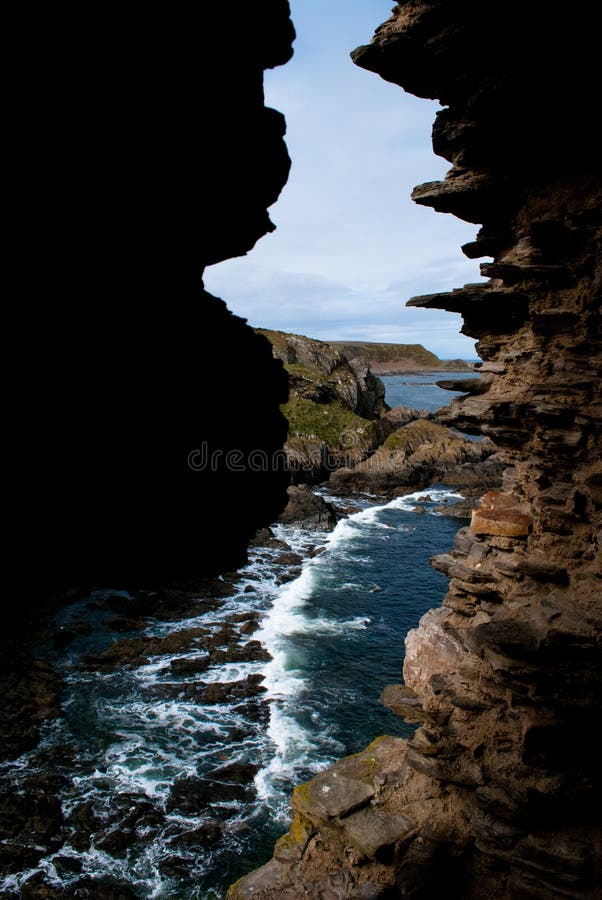 Atlantic Ocean Through Cracks Stock Photo - Image of water, isolated ...
