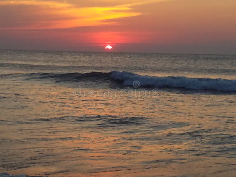 Atlantic Ocean at dawn stock photo. Image of waves, atlantic - 84264098