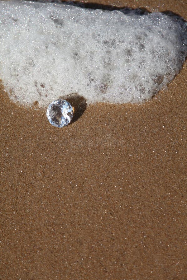 Atlantic Ocean Diamond on Beach Stock Photo - Image of rehoboth, ocean ...