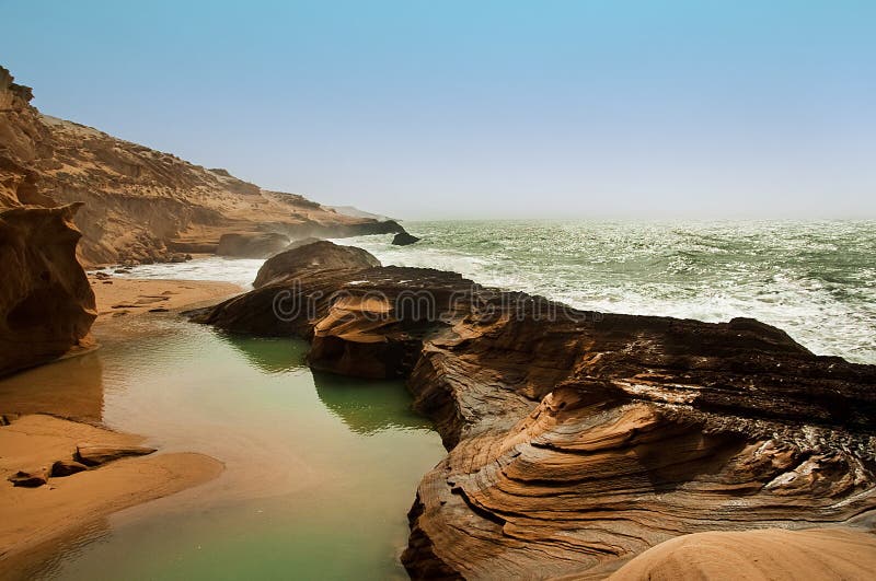 Atlantic Ocean in Morocco stock image. Image of atlantic - 31289365