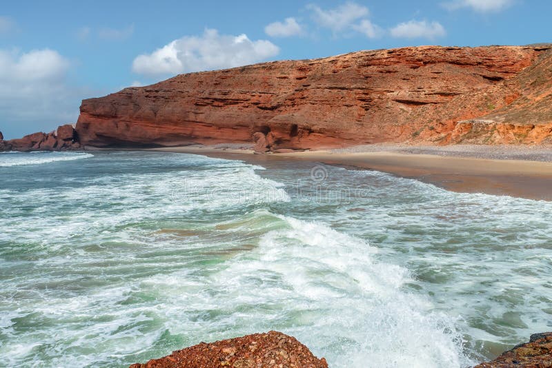 Atlantic Ocean in Morocco stock photo. Image of ocean - 75812334